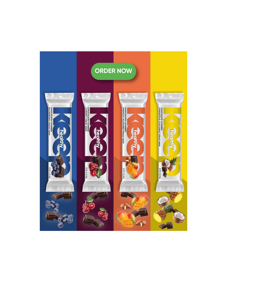 Chocolate Covered Fruit And Nut Snack Bars - Vegan, Organic